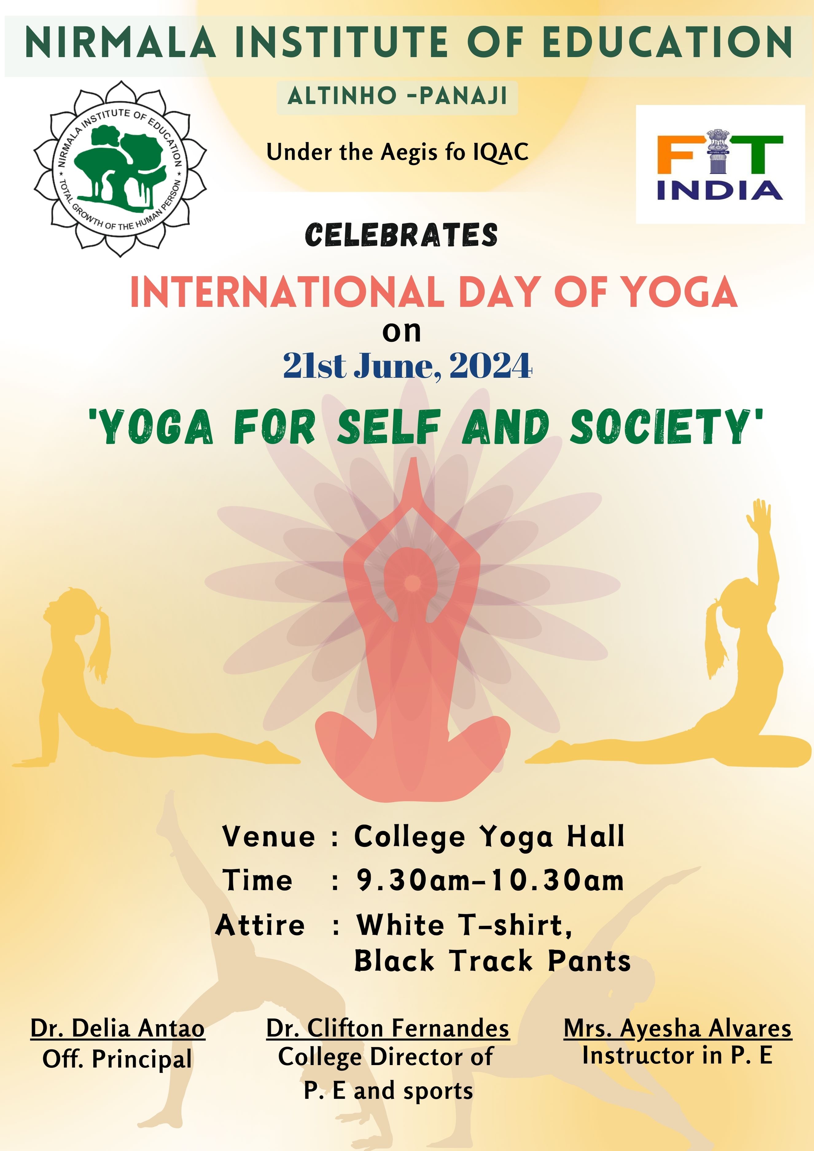 International Day of Yoga | Nirmala Institute of Education